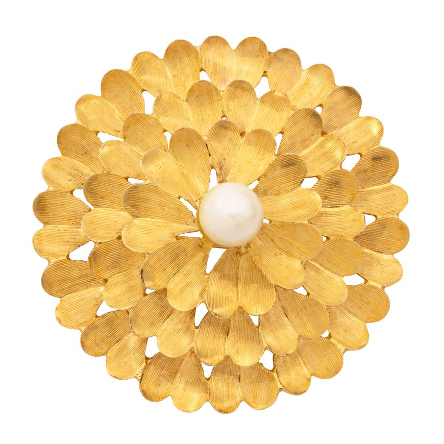 Eindrucksvolle Brosche in 750er Gelbgold bestellen | Goldschmuck24